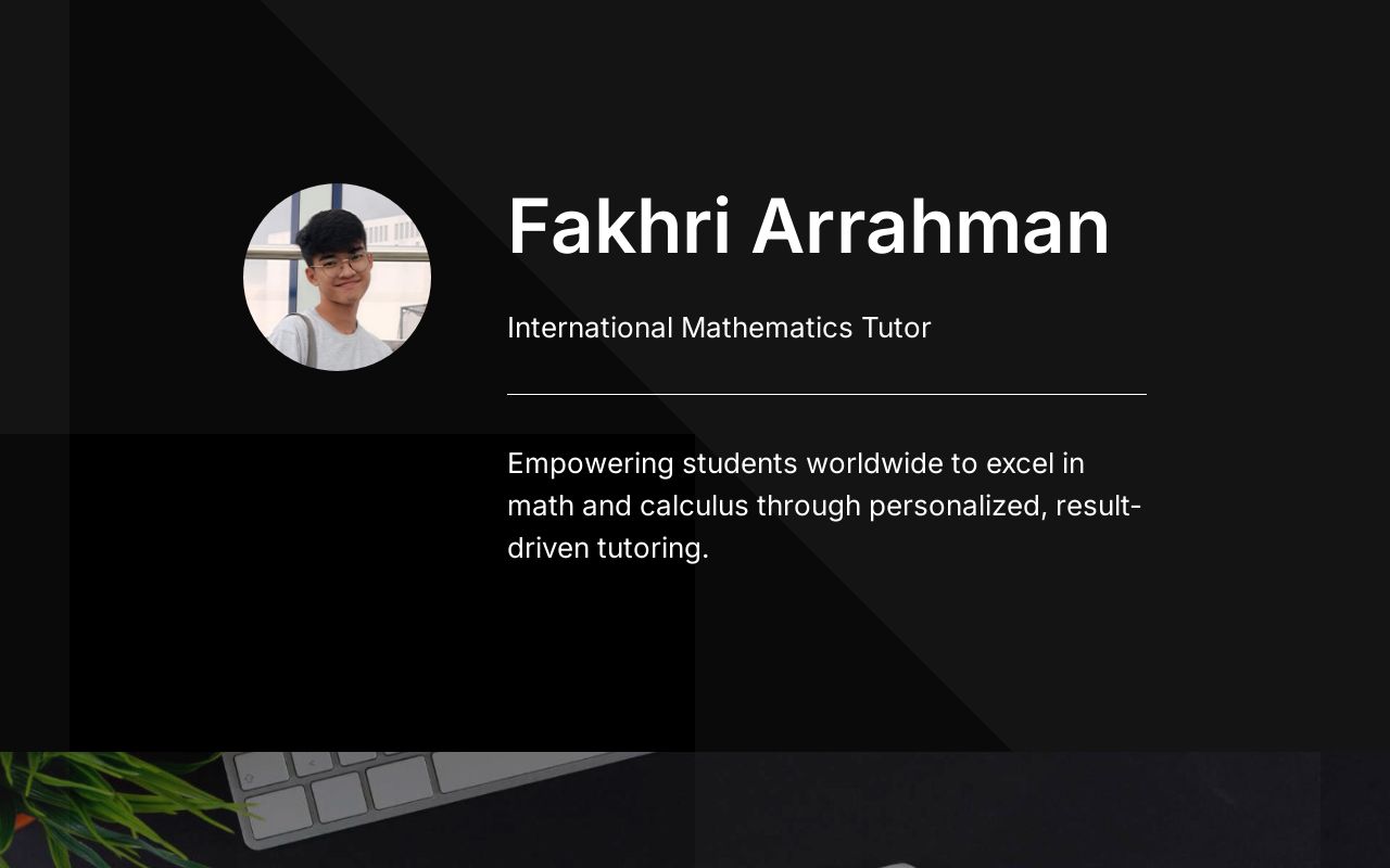 Fakhri – Personalized Math Lessons